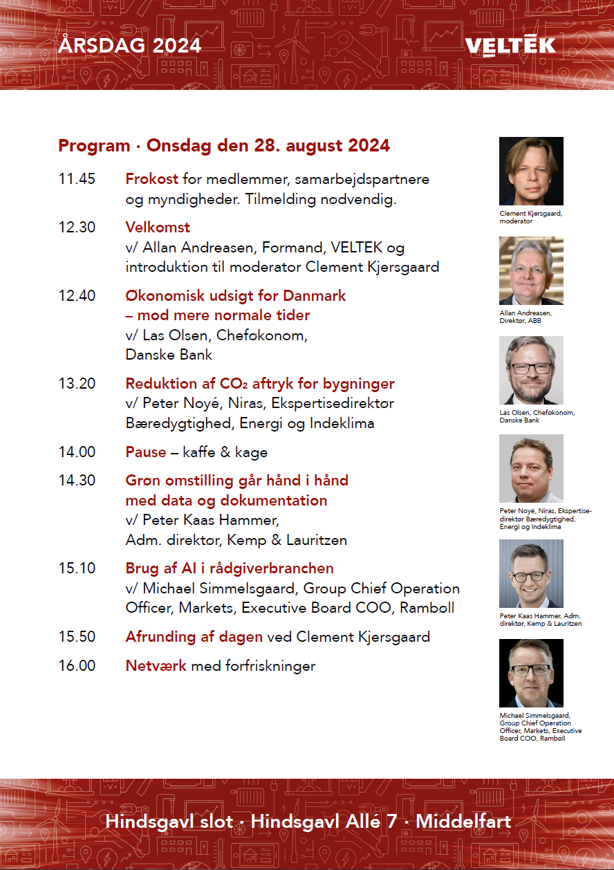 VELTEK inviterer til Årsdag 2024 - VELTEK